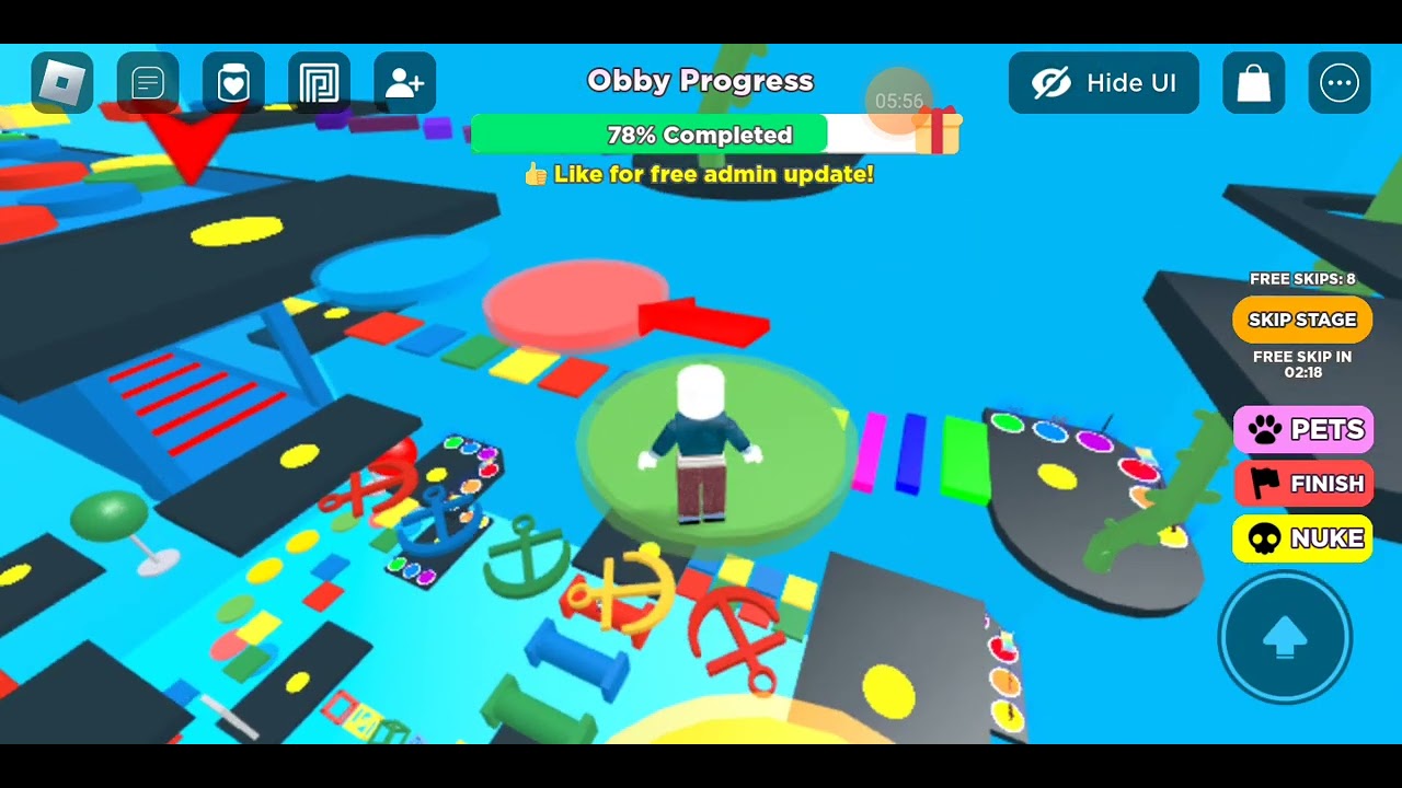 Roblox Obby For Admin Stage 1-100 Part 2 Gameplay Android,iOS - YouTube