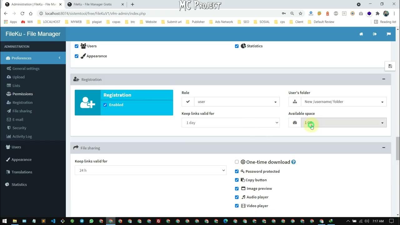 Script Web File Manager Multi User, Support Custom & File Sharing - YouTube