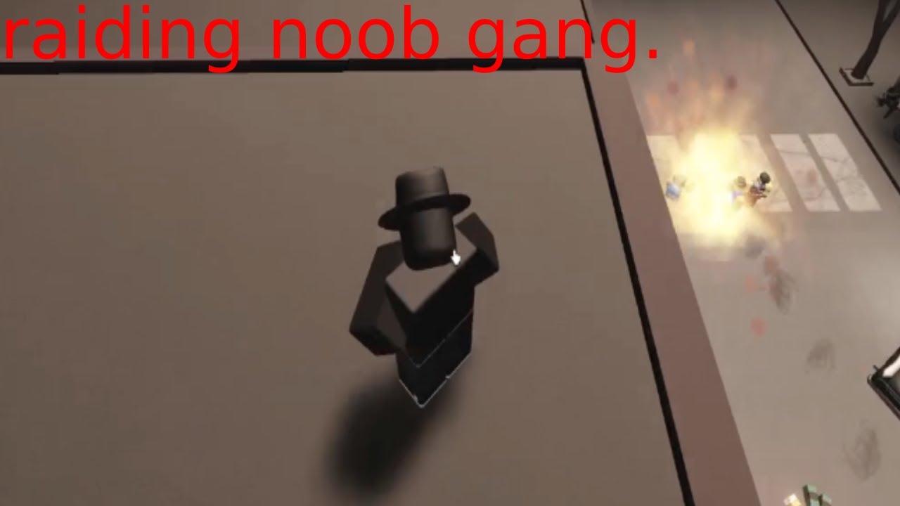 raiding noob gang with cancelled in roblox criminality - YouTube