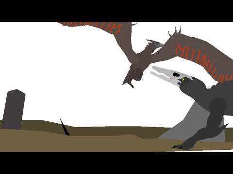 Rodan vs Skullcrawler Sticknodes fight - YouTube