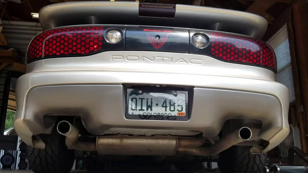 2002 Pontiac Trans Am Stock Exhaust - YouTube