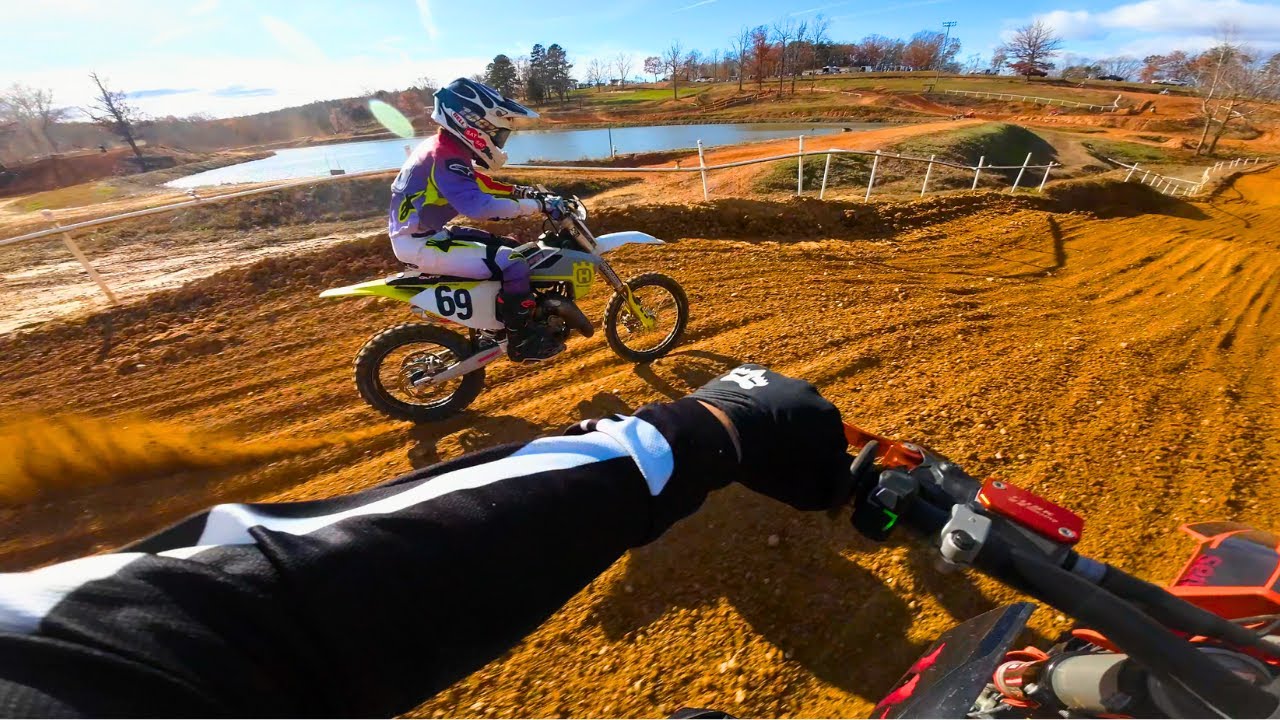 Beautiful Motocross Track Around Lake! - YouTube