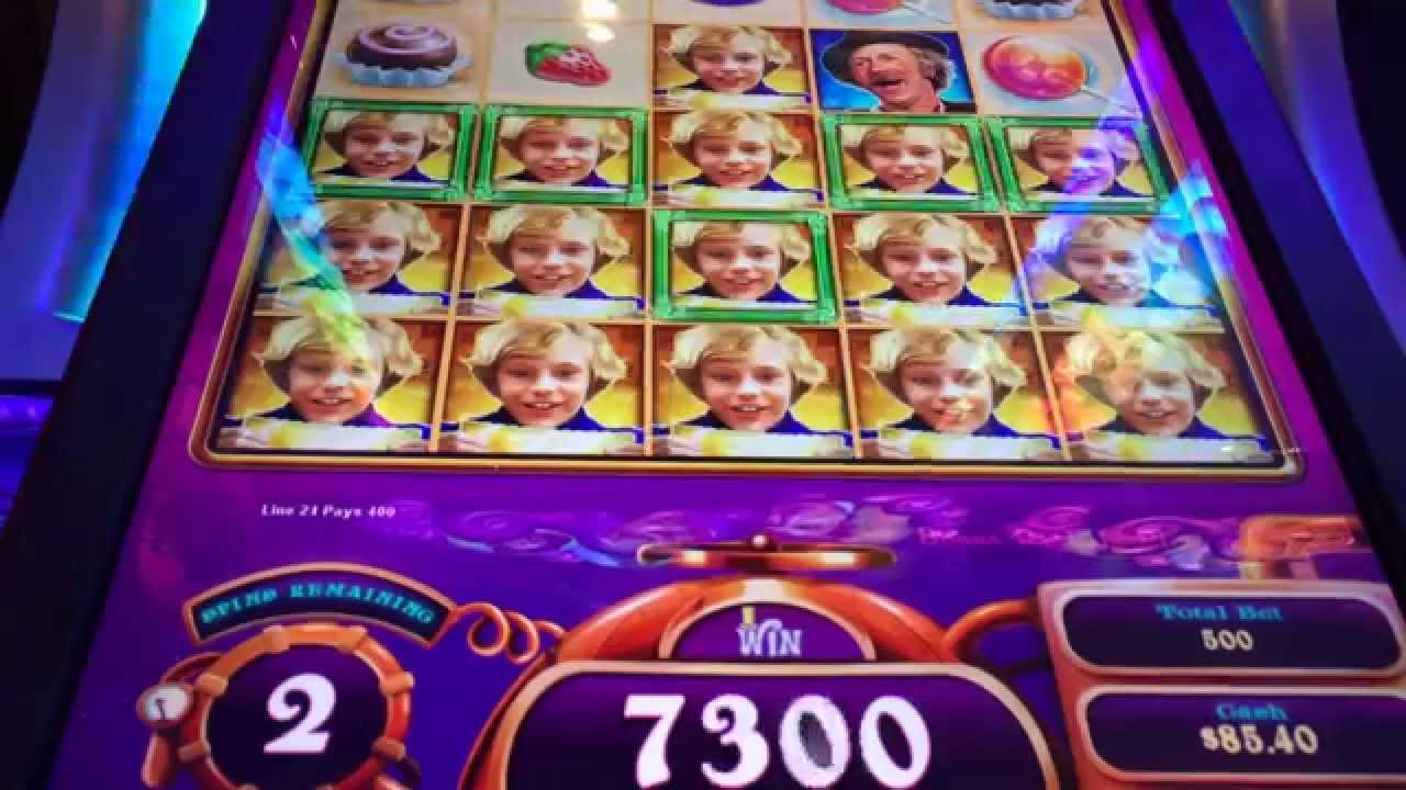 New Willy Wonka slot pure imagination bonuses - YouTube