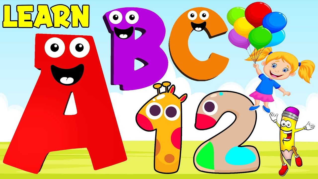 ABC and 123 Learning Videos Toddlers + Nursery Rhymes & Kids Songs+ ...