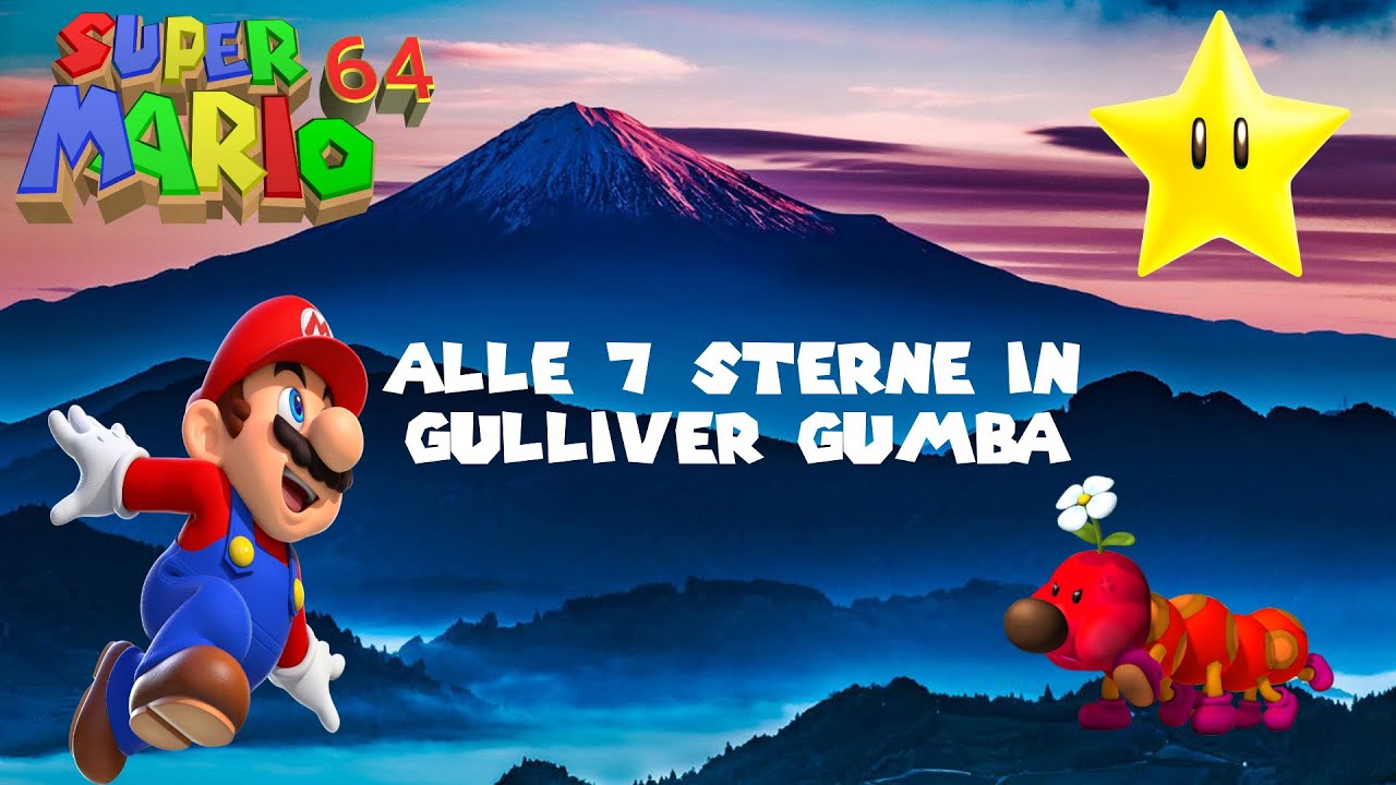 Super Mario 64; Kurs 13: Gulliver Gumba🐛: ALLE 7 ⭐ Sterne ⭐ (Super ...