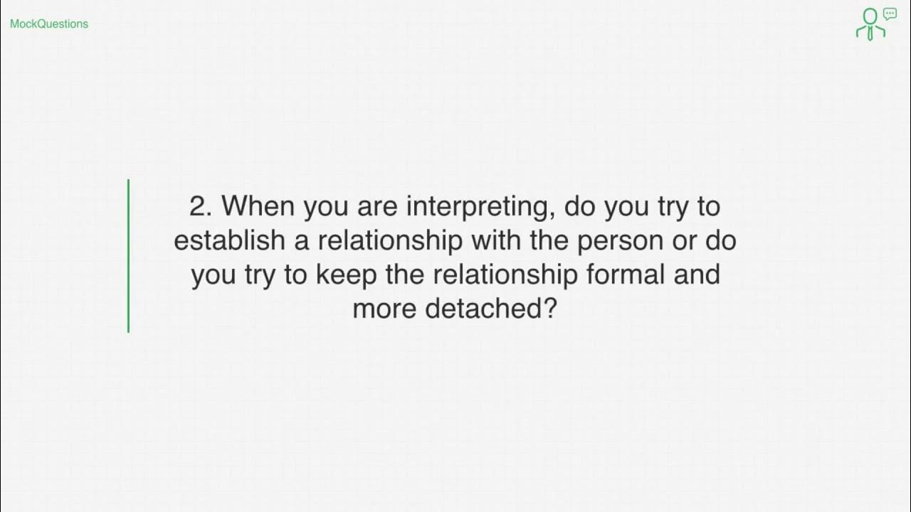 Top 10 Language Interpreter Interview Questions - YouTube