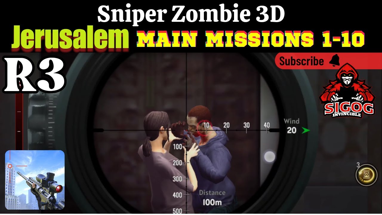 Sniper Zombie 3D R3 Jerusalem Main Missions 1-10 | Sniper Zombie 3D ...