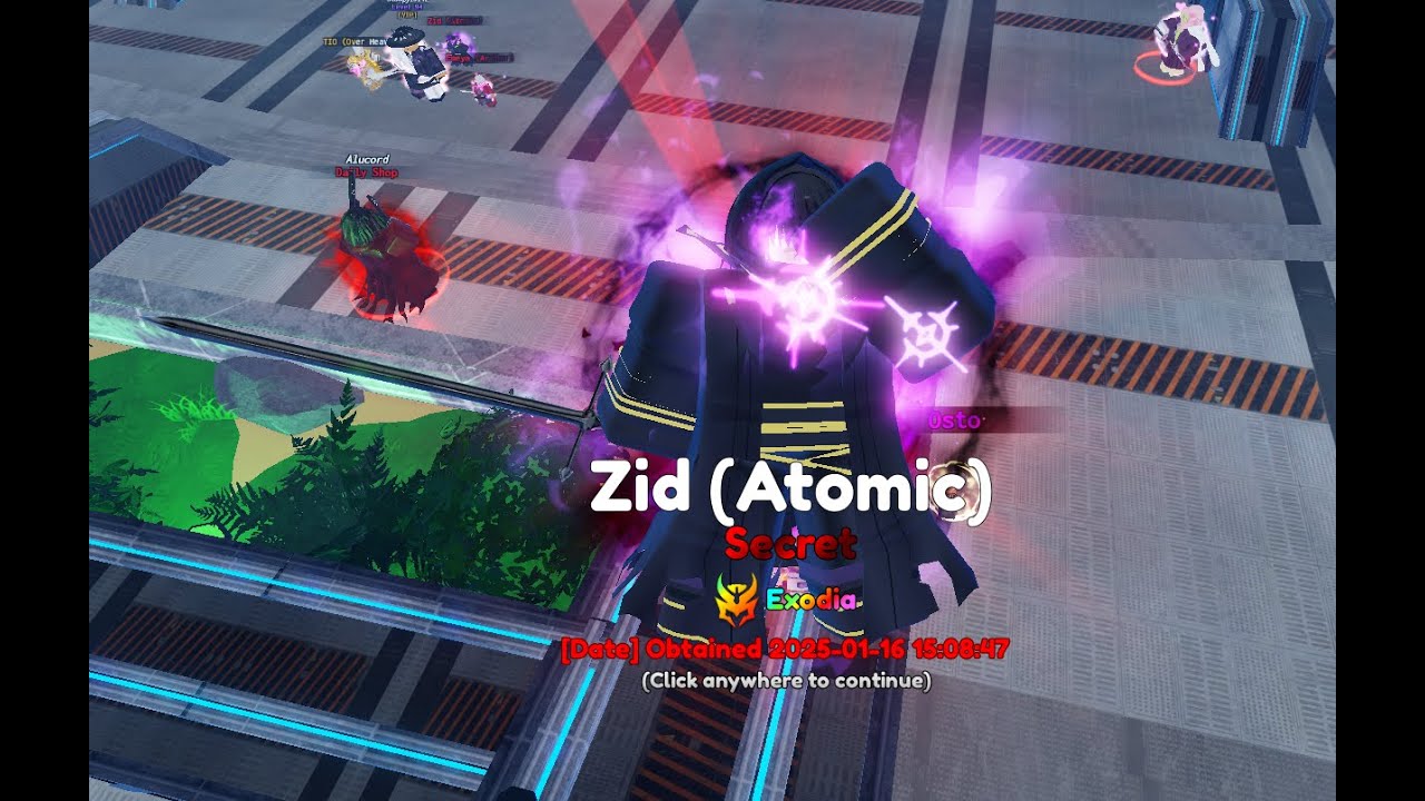 Roblox anime guardians showcase exodia Zid (Atomic) - YouTube