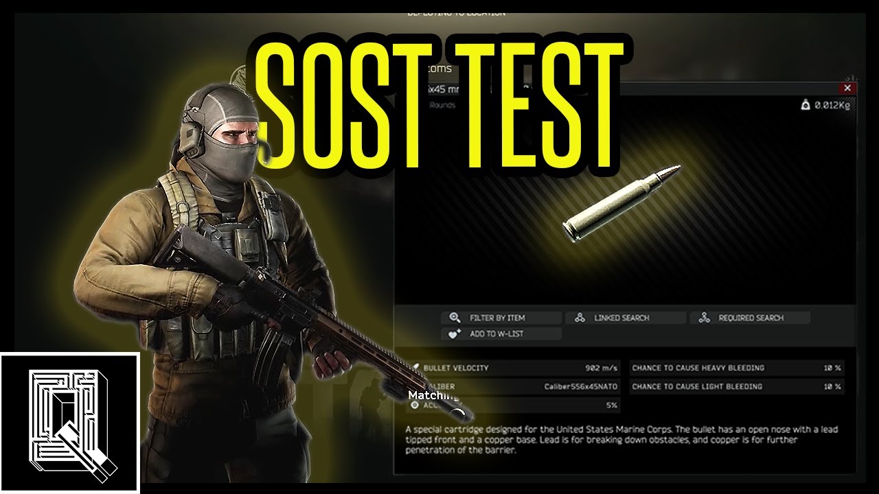 Tested Out The 5.56x45mm Mk 318 Mod 0 (SOST) Ammo In EFT - Escape From ...