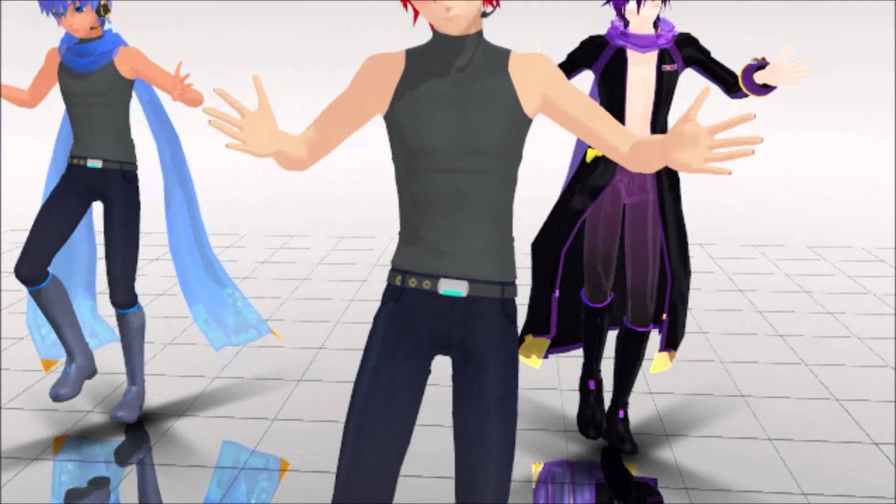 (MMD) Talk Dirty To Me- Akaito, Kaito, and Taito - YouTube