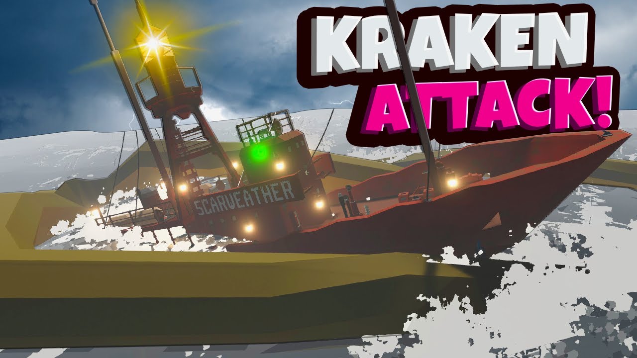 KRAKEN Drags Ship to the Bottom of the Ocean in Stormworks Sinking ...