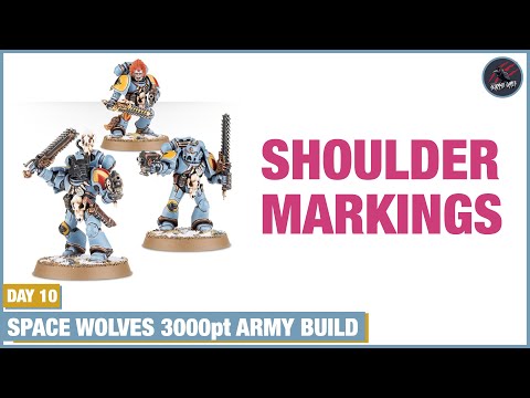 SPACE WOLVES COMPANY & PACK MARKINGS - Warhammer 40k Army Build Challenge - Day 10 Behind The Scenes