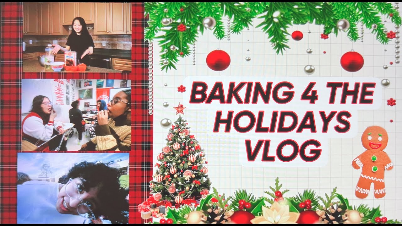 BAKING 4 THE HOLIDAYS VLOG 👩🏻‍🍳! -bringing it to school/picnic ll the k-anh show - YouTube