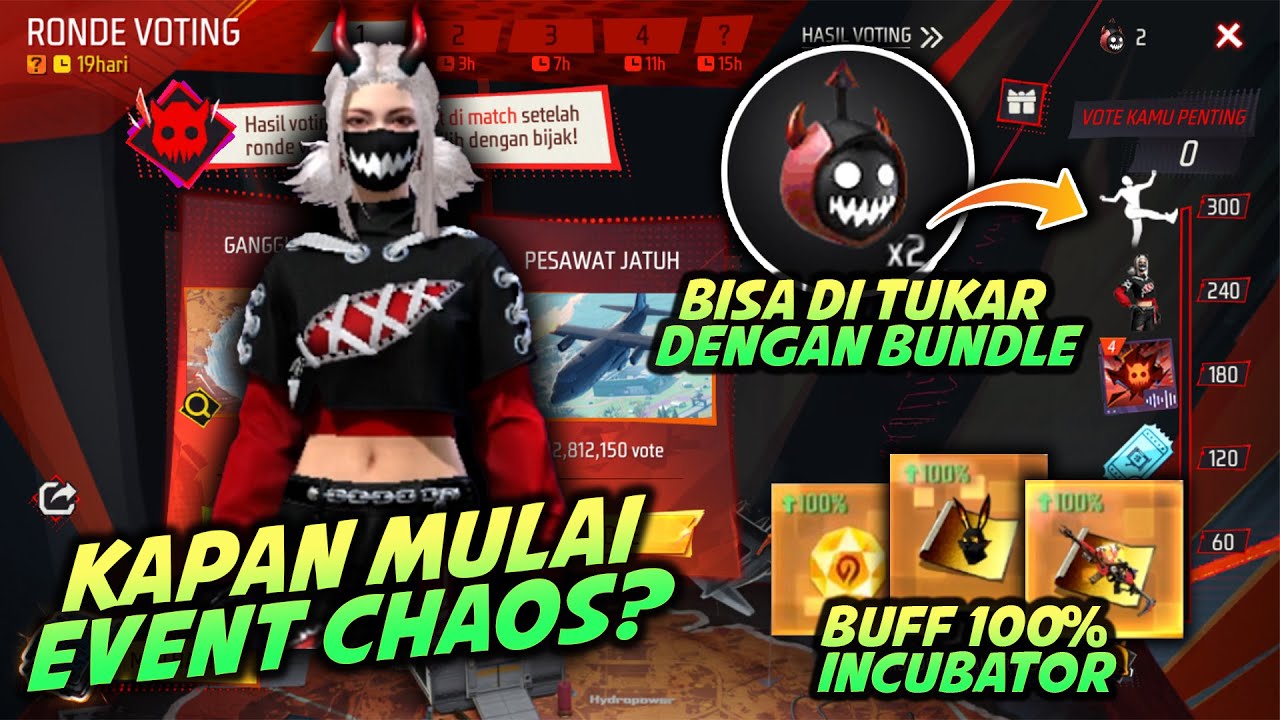 BUNDLE DAN EMOTE GRATIS EVENT CHAOS! BUFF 100% INCUBATOR BONUS TOPUP ...
