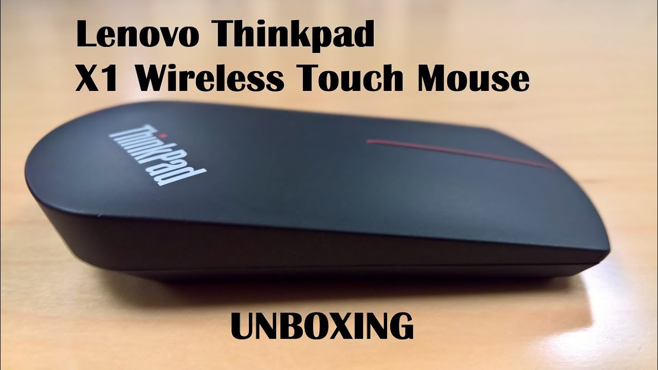 Unboxing Lenovo Thinkpad X1 Wireless Touch Mouse - YouTube