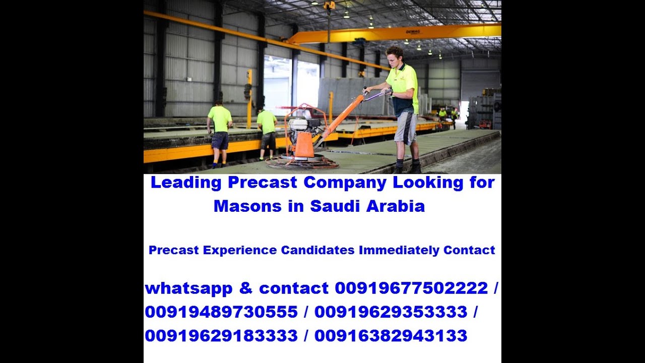 Urgently Required Precast EOT Operator in Saudi Arabia - YouTube