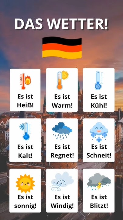 Weather in German #learngermanfast #shohojgerman #learngerman # ...