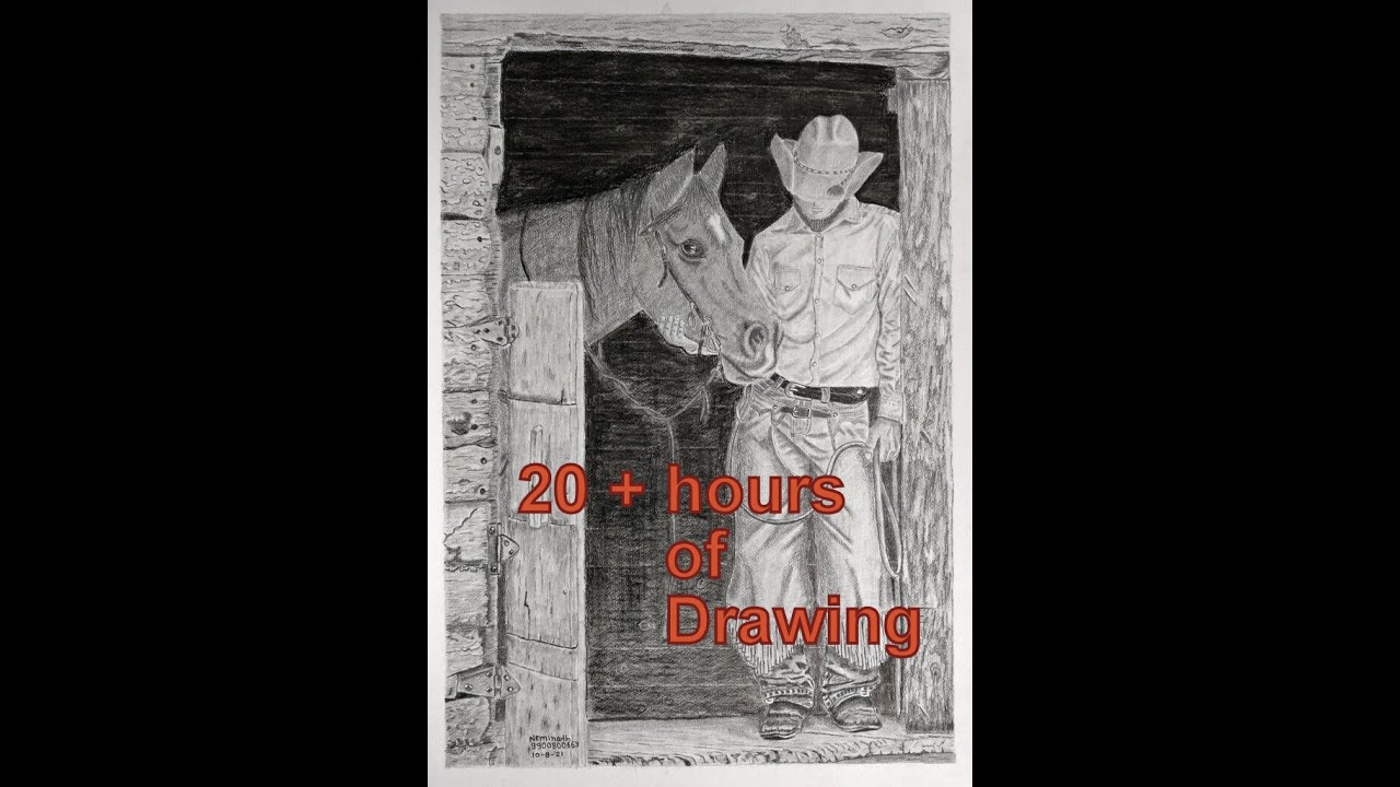 Man with Horse || Horse Drawing || man with horse in stable || Stable ...