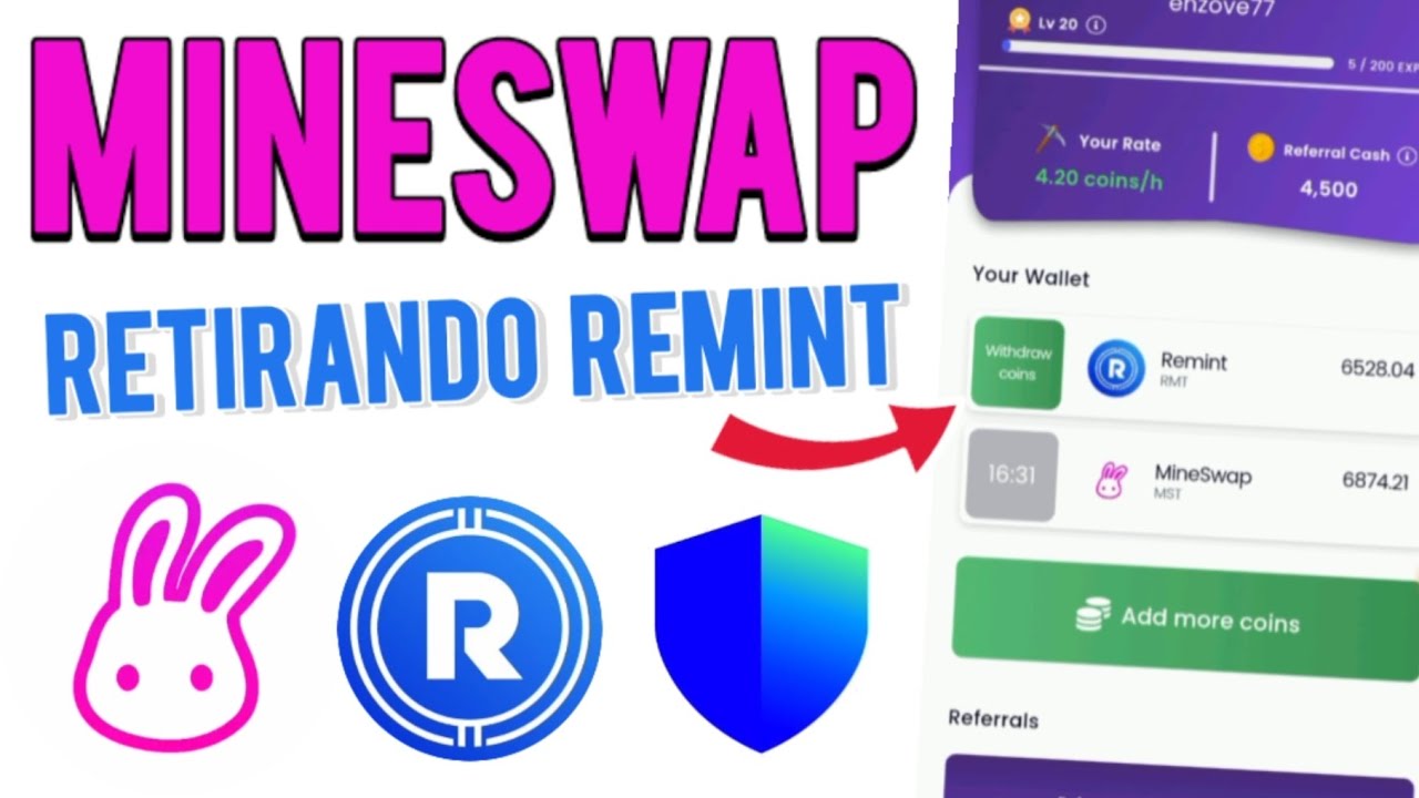 MINESWAP | RETIROS DE TOKEN REMINT A TRUST WALLET #mineswap #withdraw # ...
