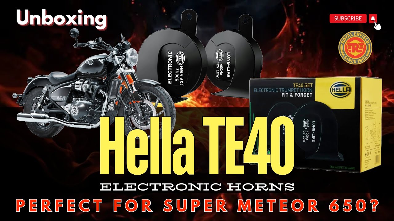 Is It The Perfect Horn For Super Meteor 650? Hella TE40 Electronic Horn ...