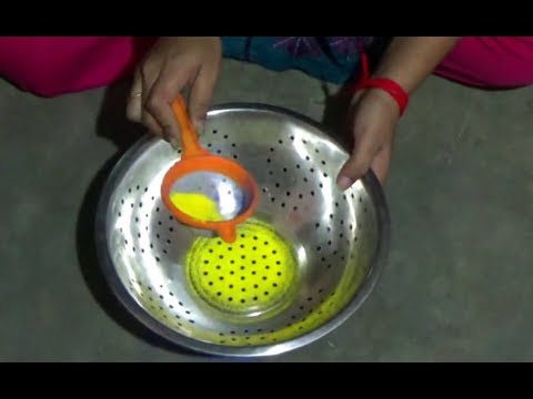 Unique Rangoli Design using Chalni, Easy Rangoli designs. - YouTube