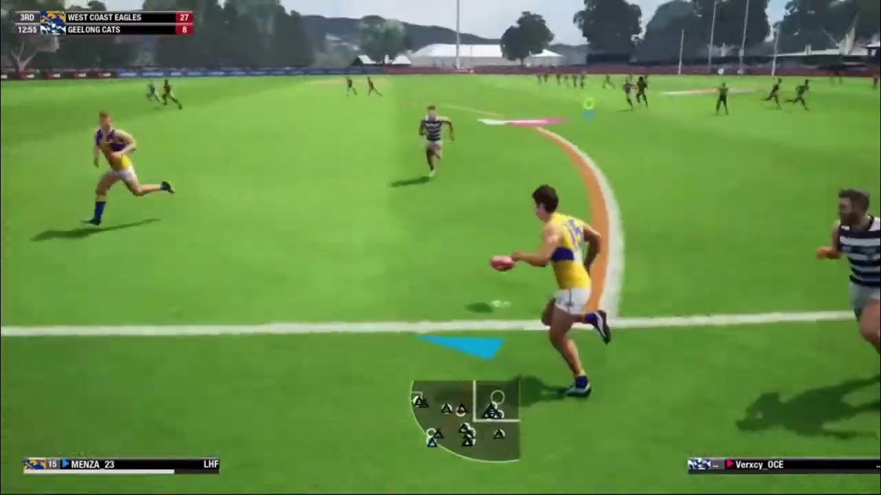 Menza kicks one of the best AFL EVO goals ever - YouTube