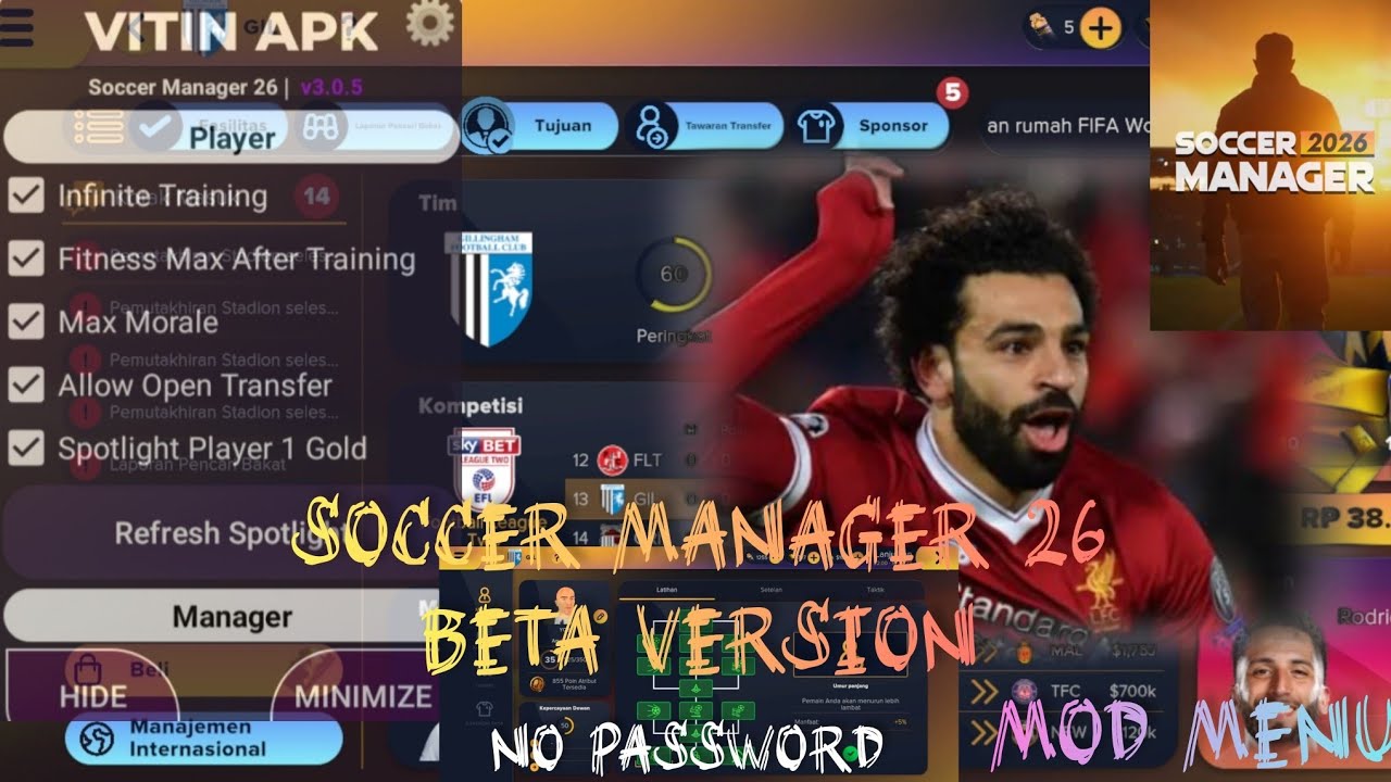[ NEW‼️] MOD MENU SOCCER MANAGER 26 || V3.0.5 BETA || ALL FEATURES ...