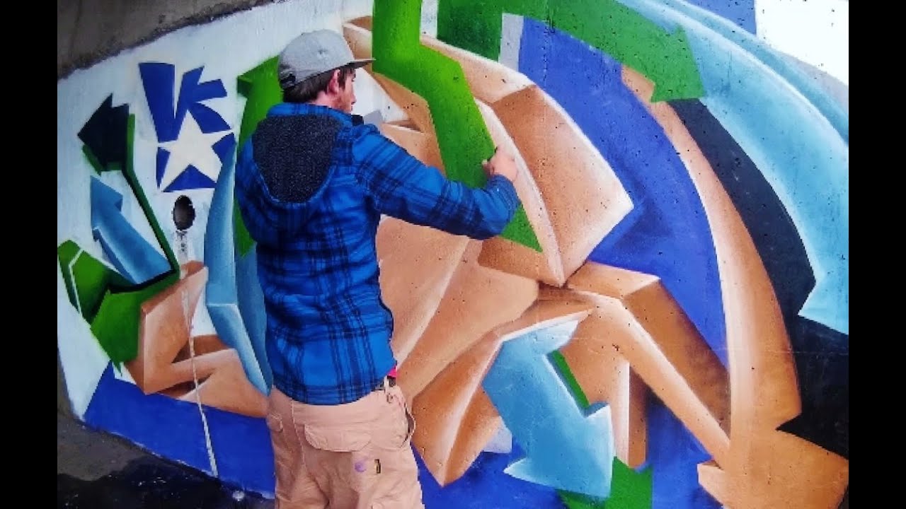 3D Graffiti - Skin Vsk - YouTube