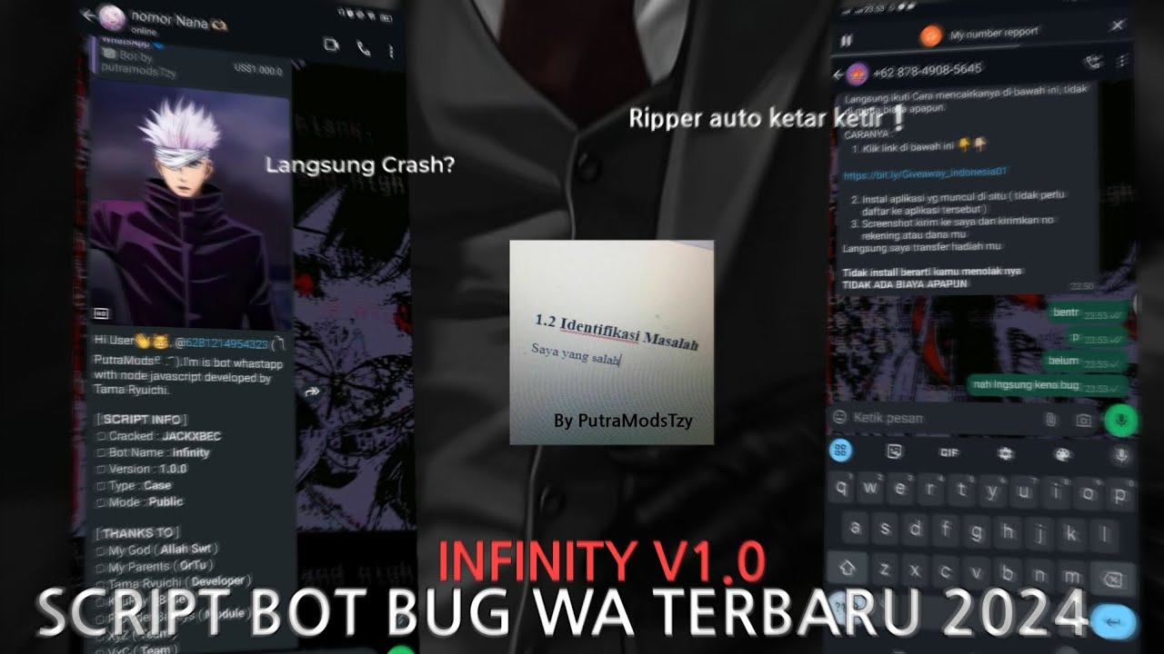 SC BOT BUG WA TERBARU ! | TARGET AUTO KEDIP KEDIP? | Share by @PutraMods12 - YouTube