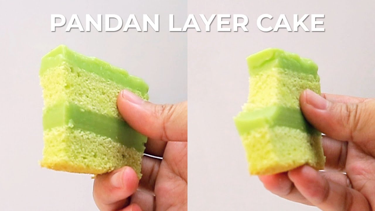 RESEP CAKE LAPIS HUNKWE PANDAN // PANDAN CAKE LAYER - YouTube