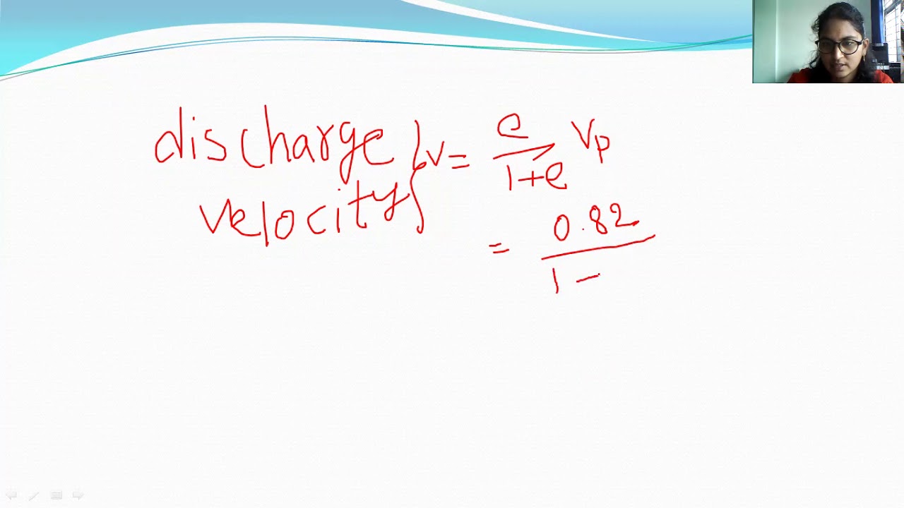 Geo technicalEngineering/Lecture-34/Unit-2/Discharge Velocity problem ...