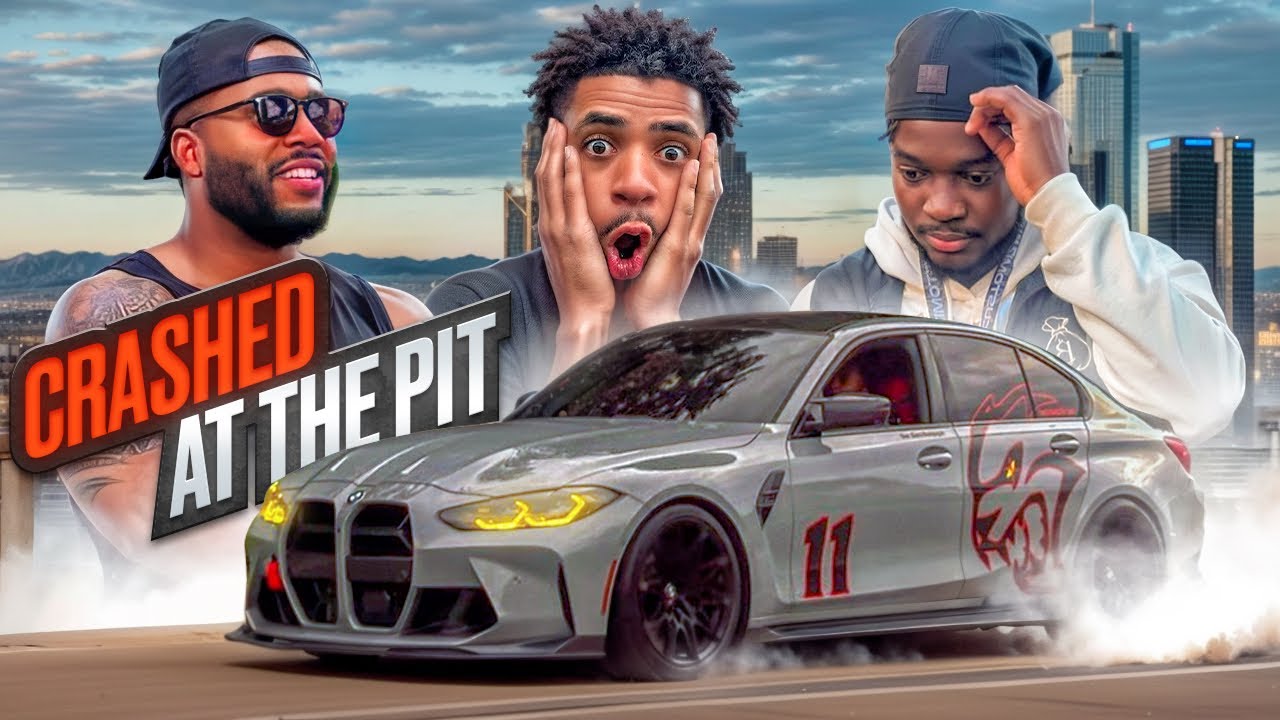 DODGE HELLCAT CRASH AT THE LEGAL PIT - YouTube