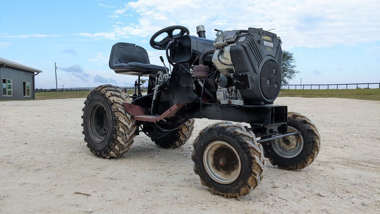 35HP V-twin Sears/Roper garden tractor part 4 - YouTube