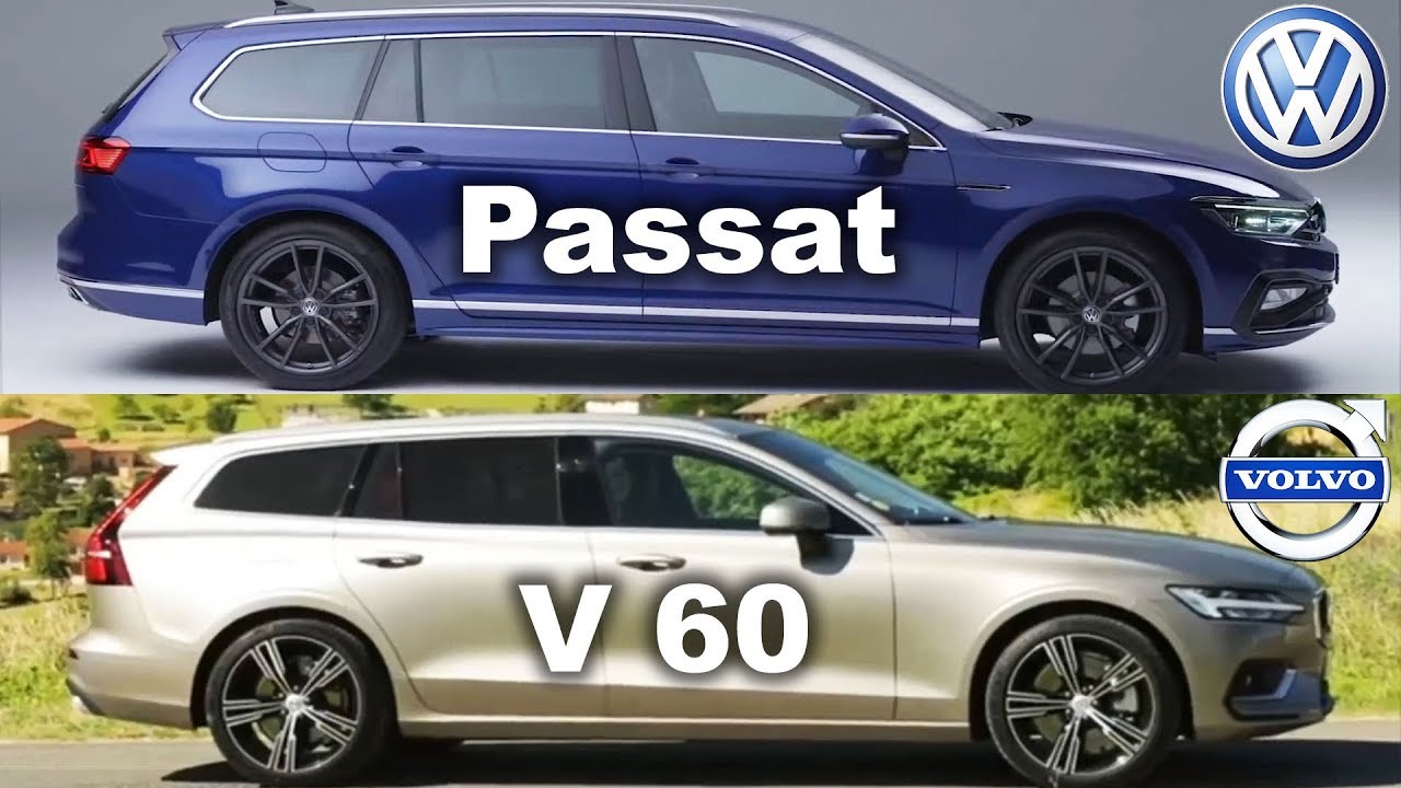 Volvo V60 vs VW Passat, VW vs Volvo, V60 vs Passat Variant - YouTube