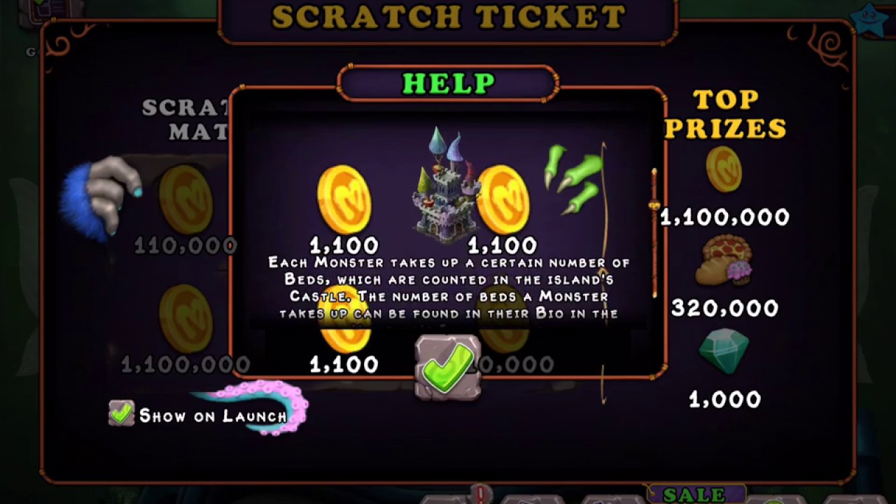 My Singing Monsters Glitch: Stubborn Scratch Ticket - YouTube