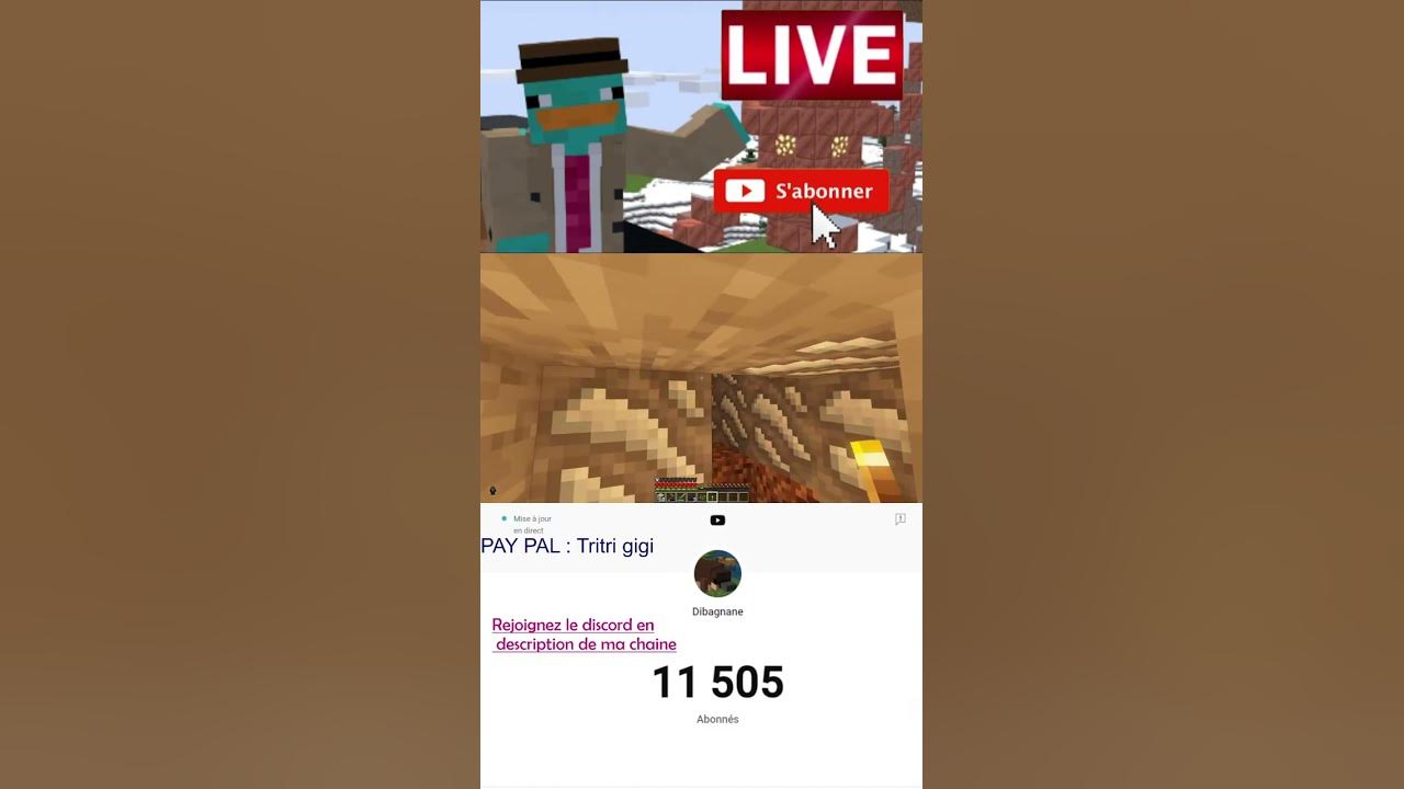 live minecraft ! - YouTube