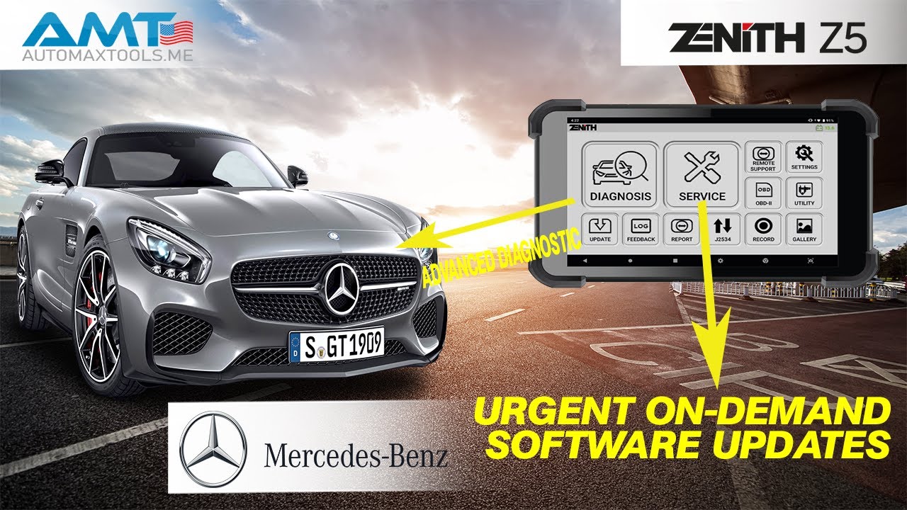 Zenith Z5 OBD2 scanner Test & Review in Mercedes-Benz - YouTube