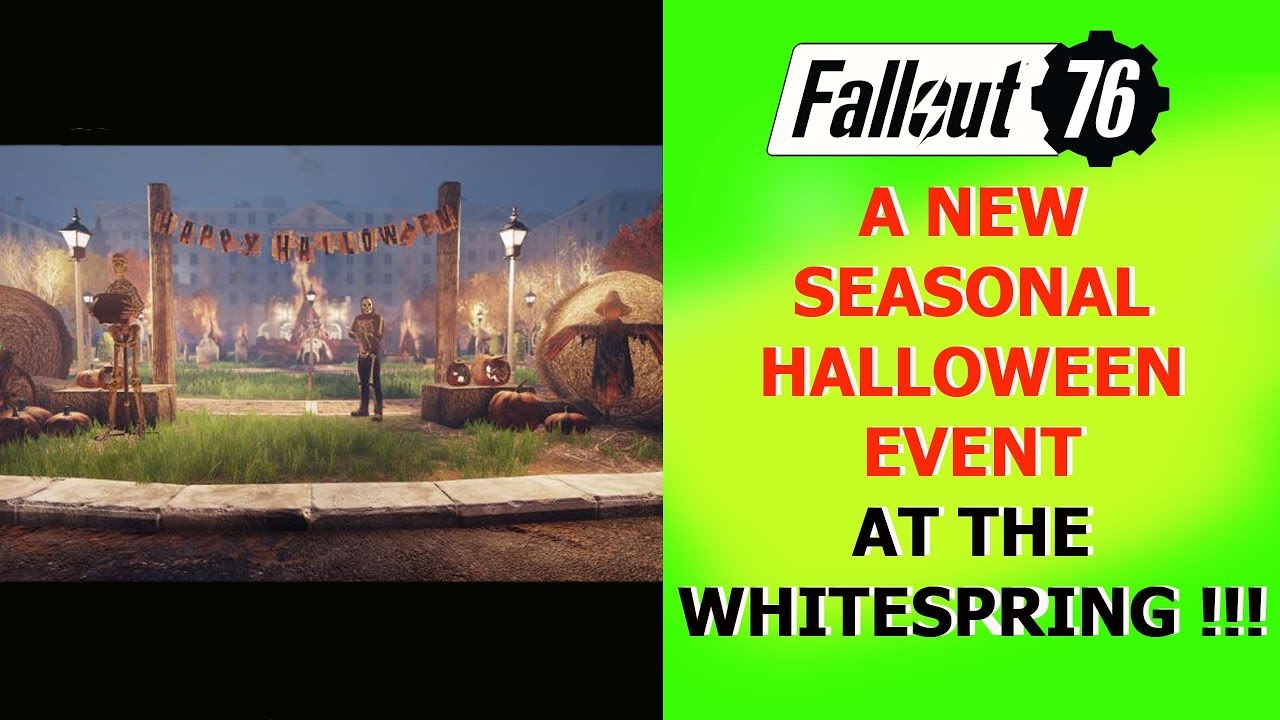 Fallout 76 a NEW Halloween event arriving October 29 !!! - YouTube