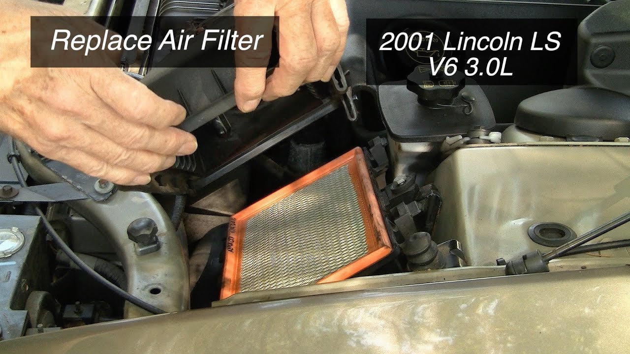 2001 Lincoln LS V6 - Replace Air Filter - YouTube