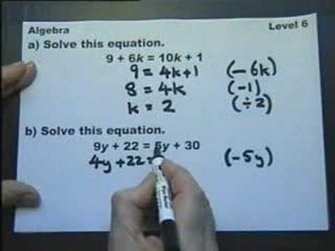 KEY STAGE 3: Exam Type Questions. LEVEL 6. Part THREE - YouTube