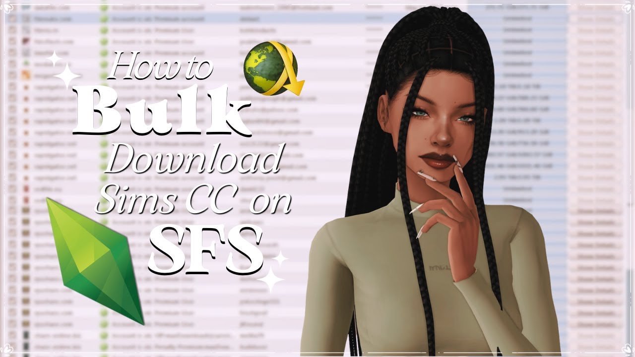How to Bulk Download Sims CC on SFS - YouTube