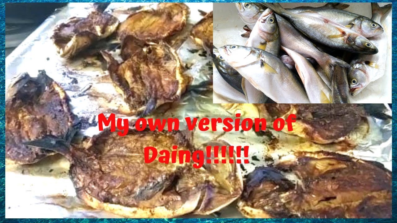 My own version of Daing ll snapper or baby blue fish ll letpat declak ...