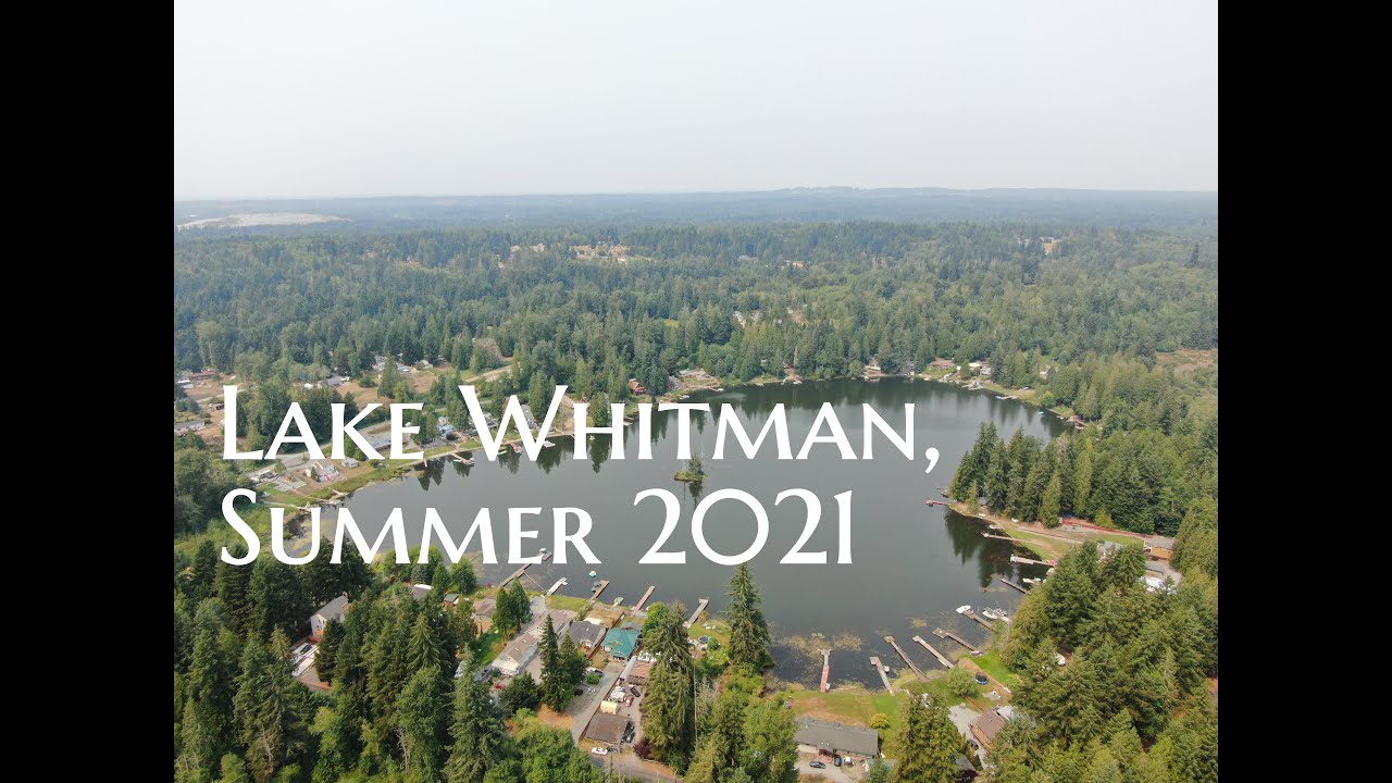 Drone flights at Lake Whitman in Summer of 2021 - YouTube
