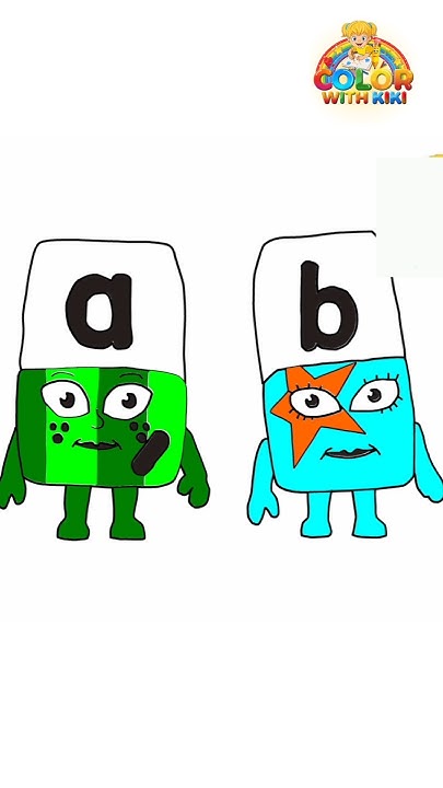 Learn to Draw ABC Living Alphablocks - Drawing and Coloring Tutorial ...