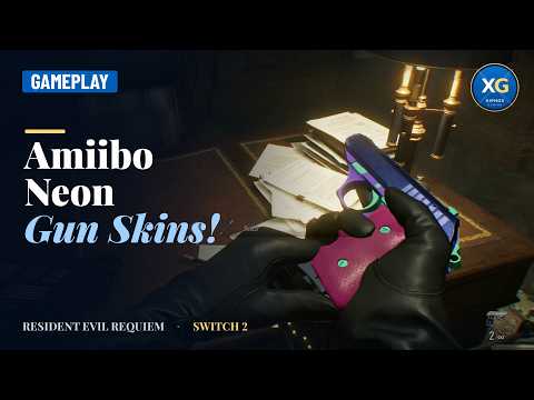 Resident Evil Requiem Switch 2 - Neon Amiibo Weapon Skins!