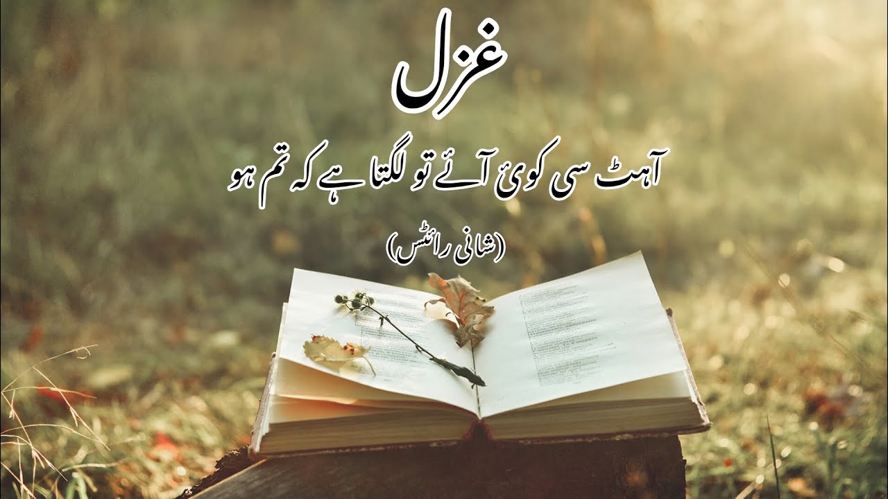 Tum ho|Urdu Ghazal|Youtube Video|Shani Writes - YouTube