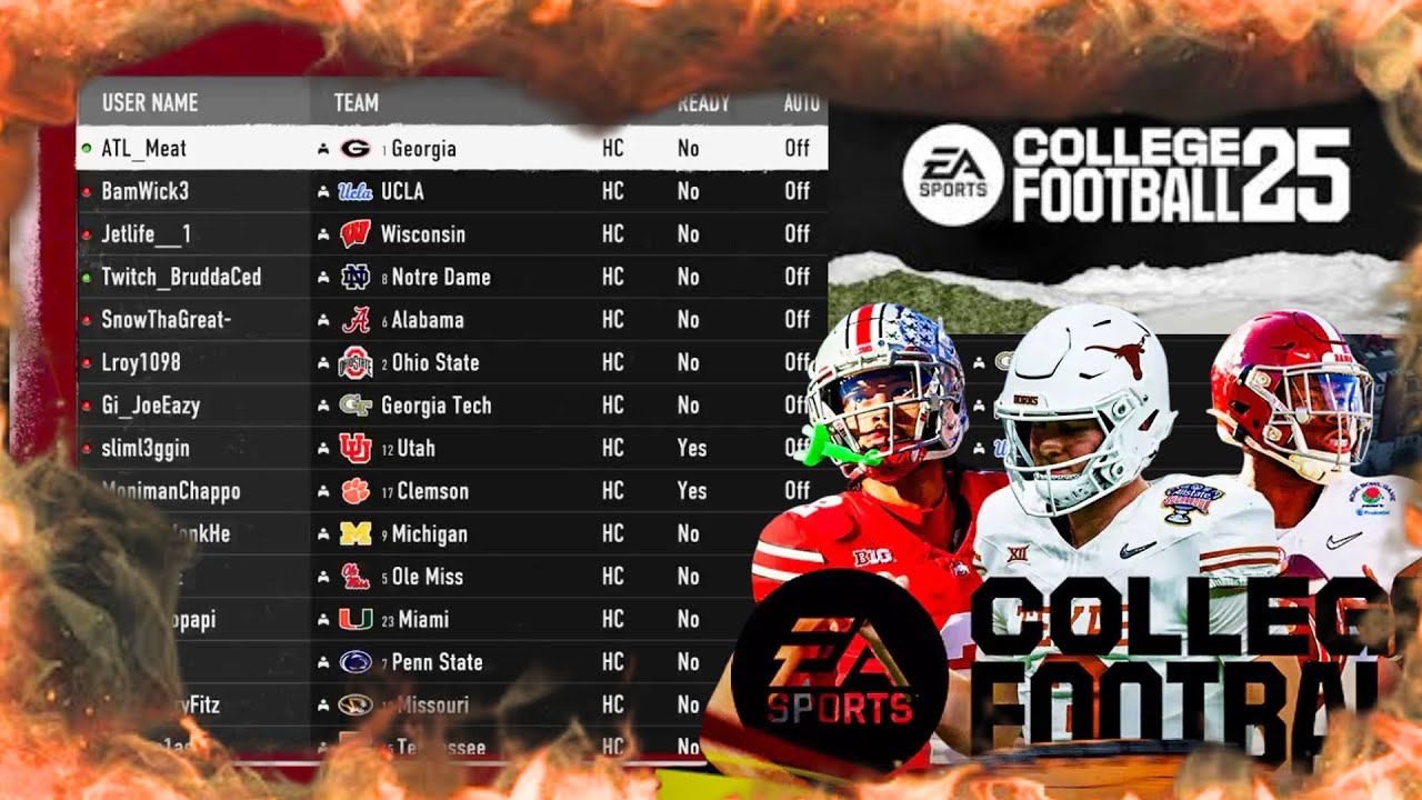 CFB 25 DYNASTY SEASON 2 OFFICIAL DRAFT - YouTube