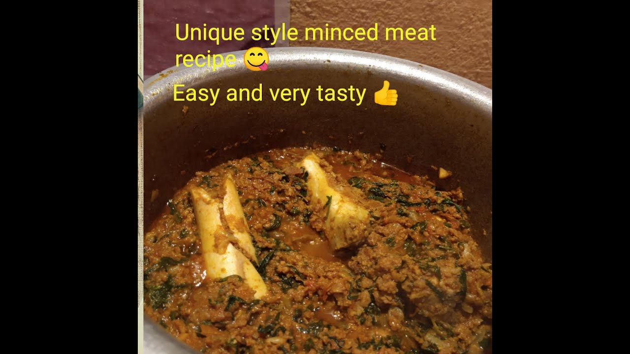 Minced meat recipe 😋 easy and very tasty/keema recipe - YouTube