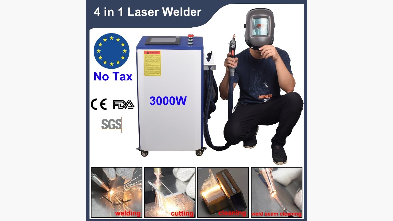 Review 3000W 4 in 1 Fiber Laser Welding Machine Handheld Reci 2025 ...