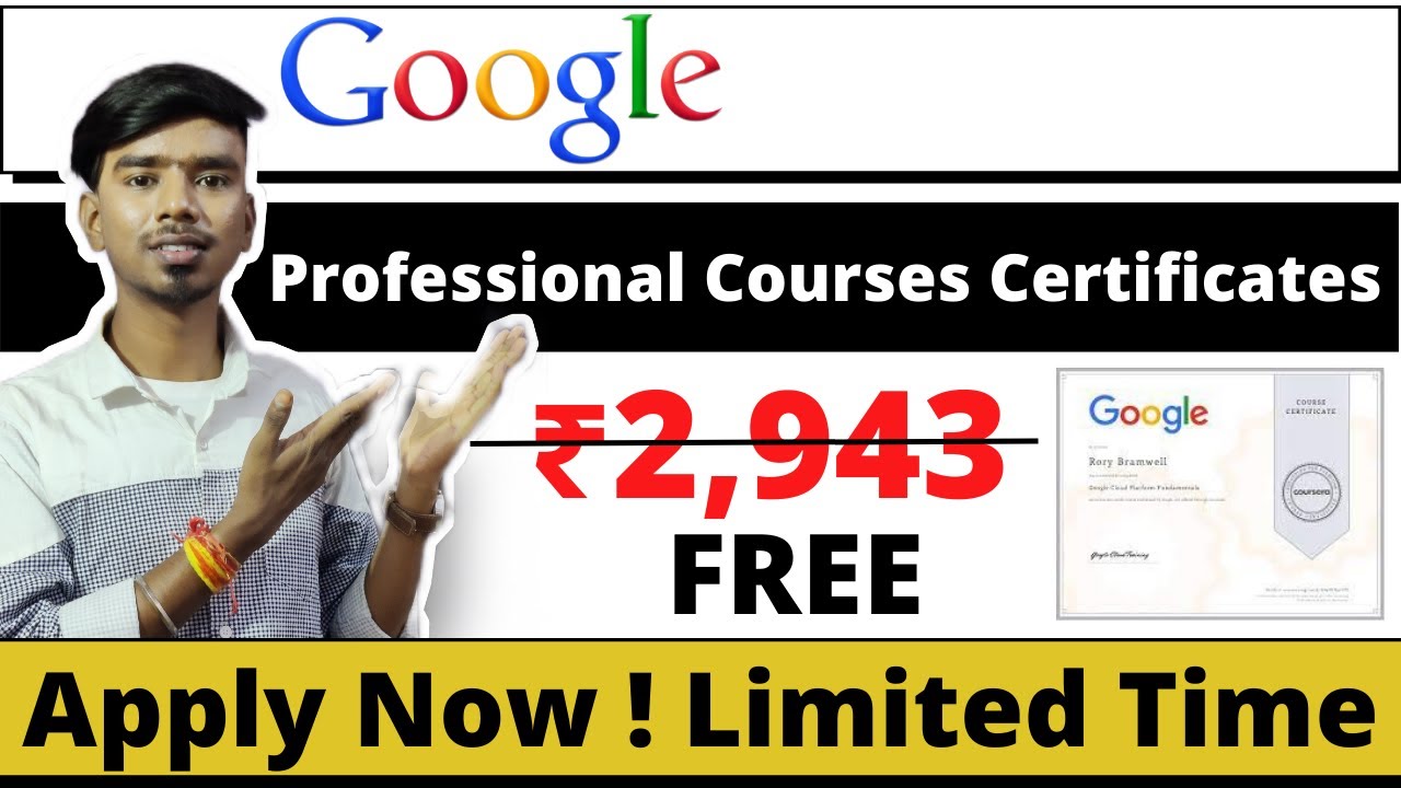 Google Professional Courses Certificates | Specializations Courses From ...